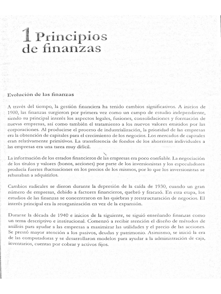 Principios de Finanzas | PDF
