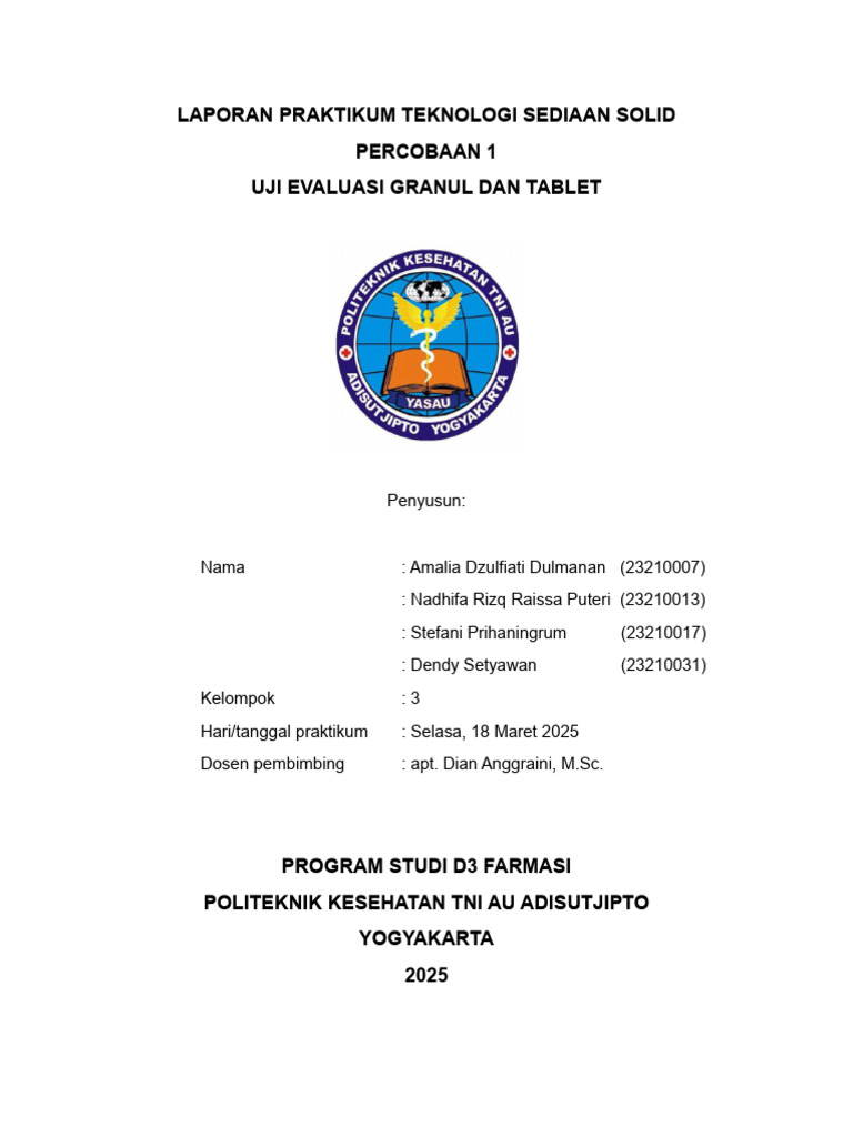 Laporan P1 Solid Kel 3 | PDF