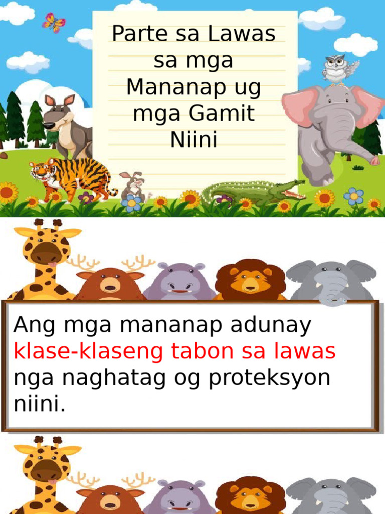 Mga Mananap | PDF