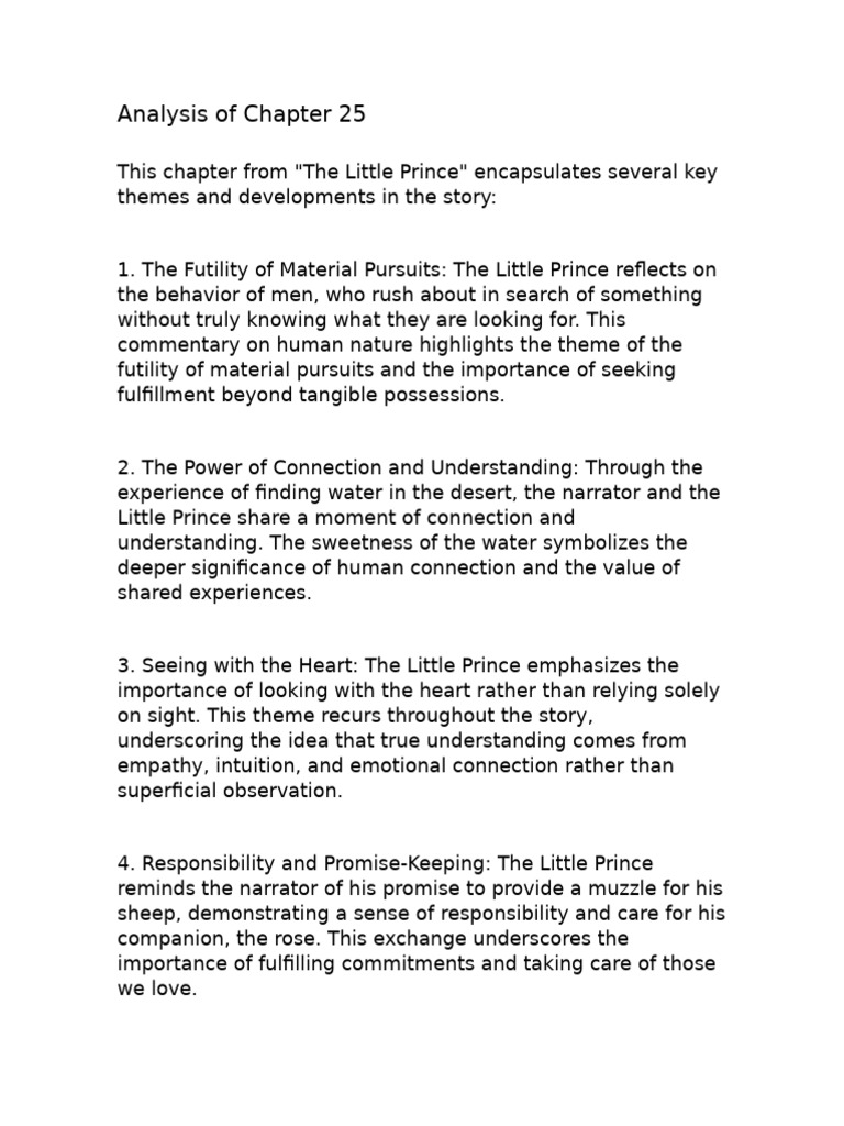 Analysis of Chapter 25 | PDF