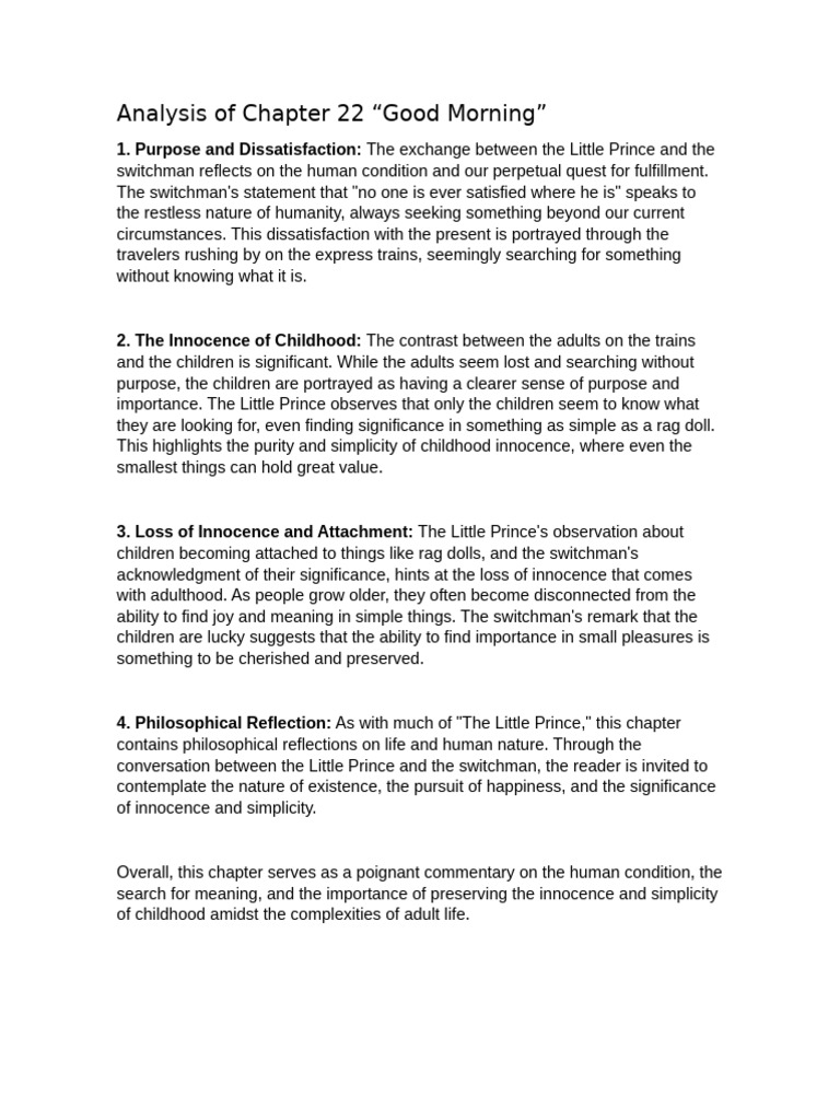 Analysis of Chapter 22 | PDF