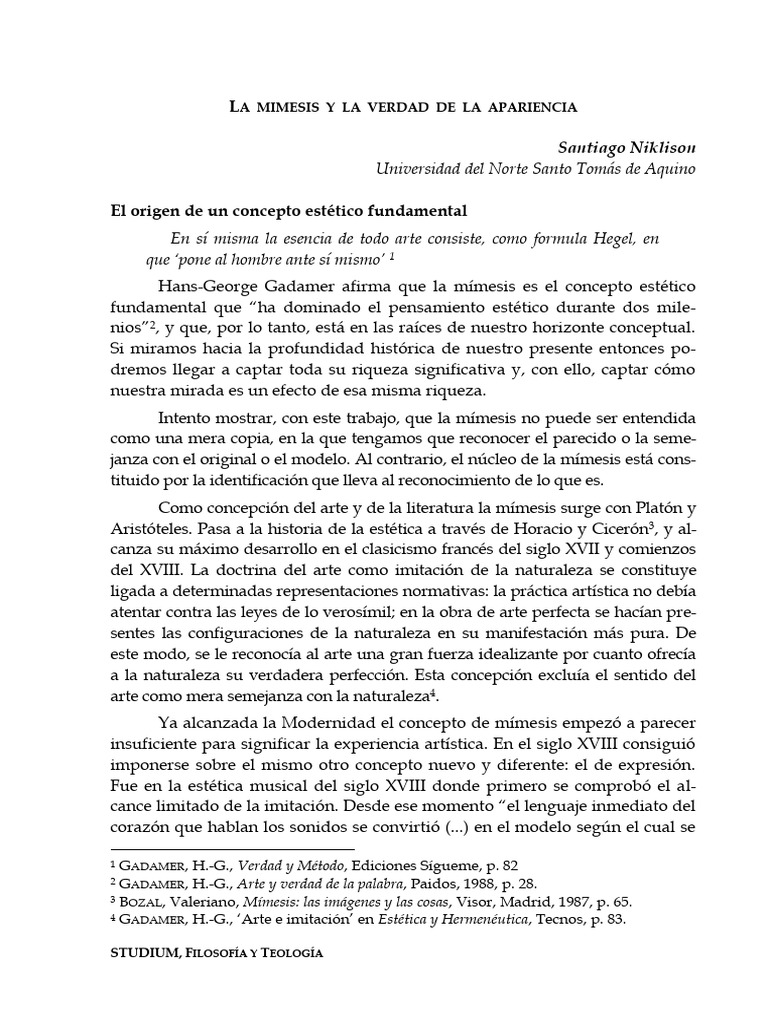 Msaade, 6 Niklison | PDF | Verdad | Aristóteles