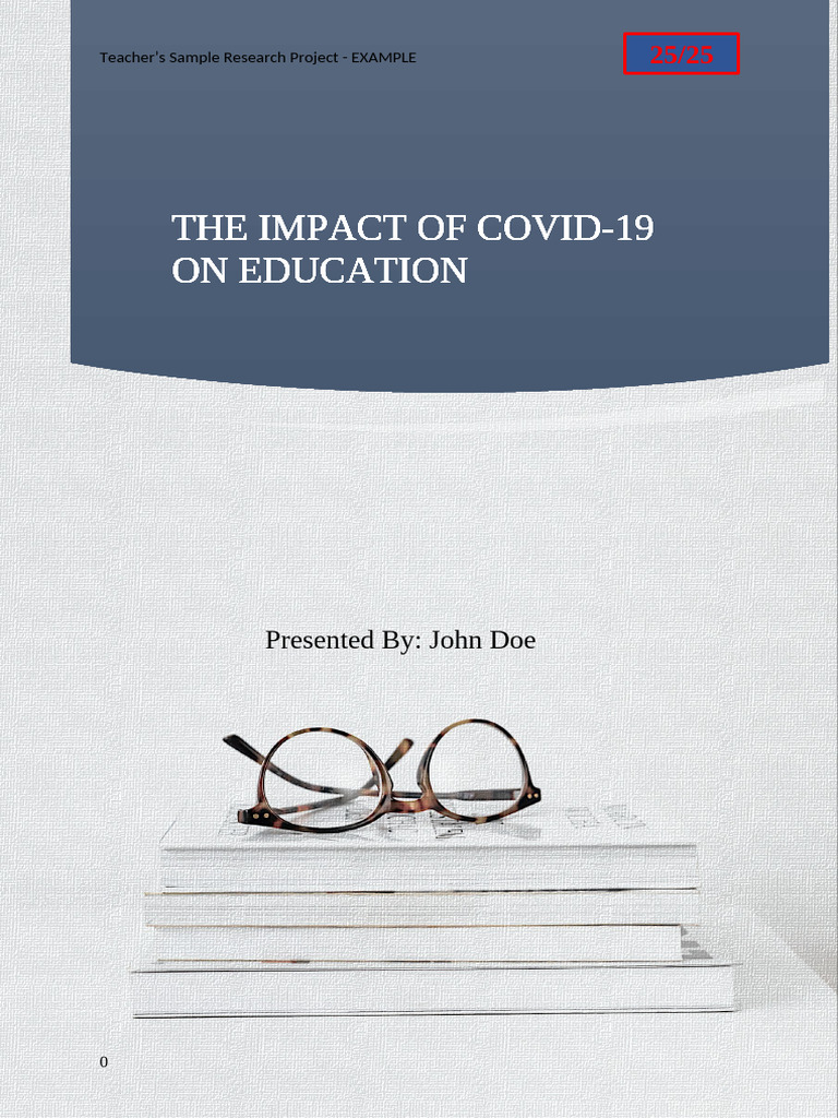 SAMPLE RESEARCH SBA - The Impact Covid 19 Had On Education | PDF