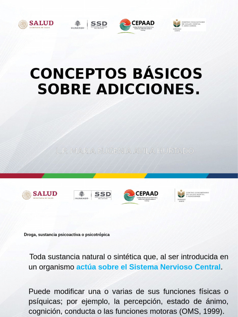 Conceptos Clave sobre Adicciones | PDF | Drogas | Drogas Psicoactivas