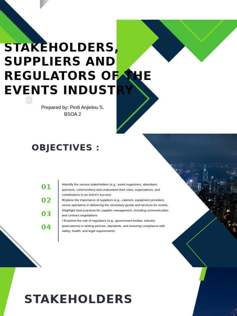 Events Industry Stakeholders Overview | PDF | Safety | Regulatory ...