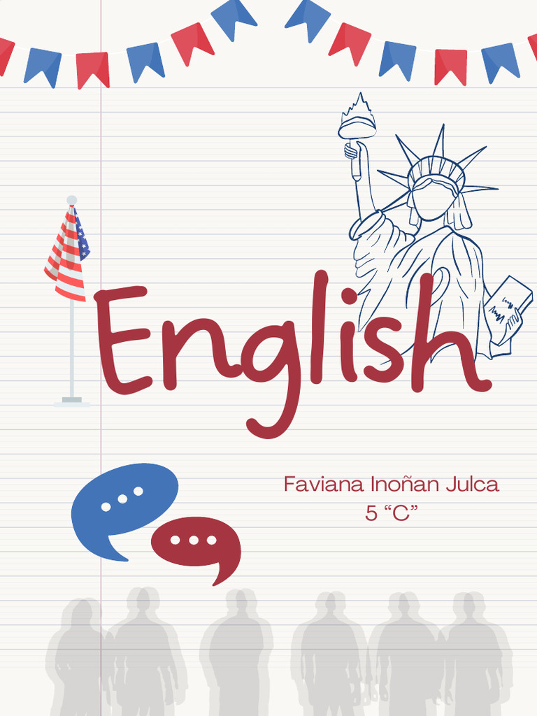 Documento A4 Portada de Proyecto de Inglés Simple | PDF
