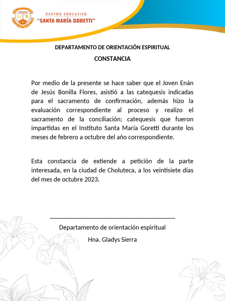 Constancia Enan | PDF