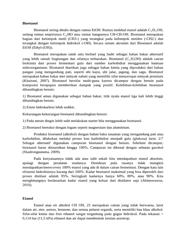 Bioetanol | PDF