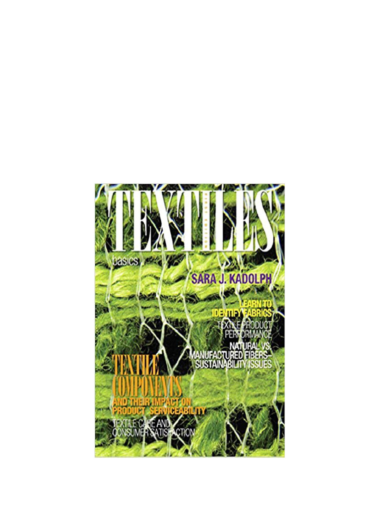 (Ebook PDF) Textiles: Basics uPDF (Fashion Series) Download | PDF | Textiles | Yarn