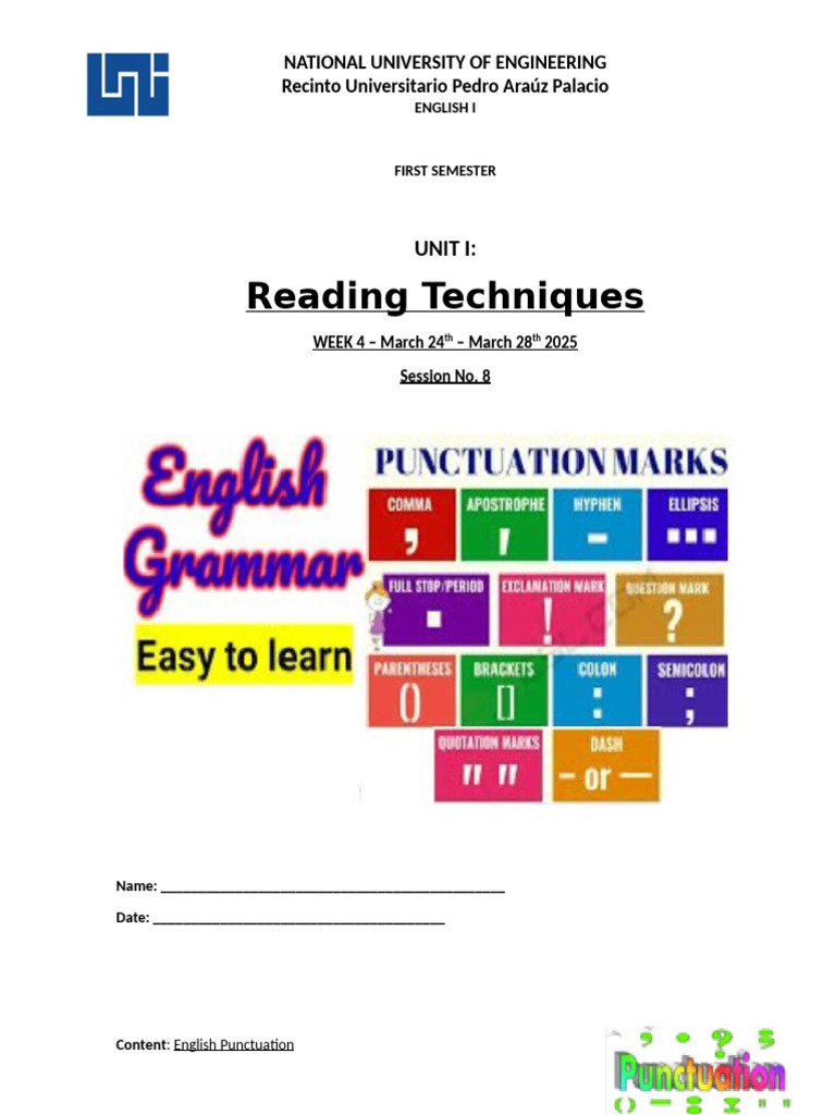 English Punctuation Rules and Examples | PDF | Punctuation | Comma