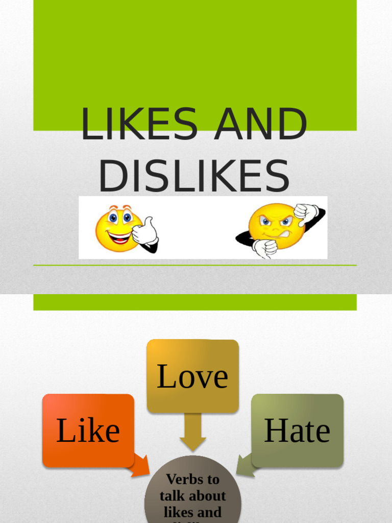 Likes-And-dislikes Explanation Ing Form | PDF