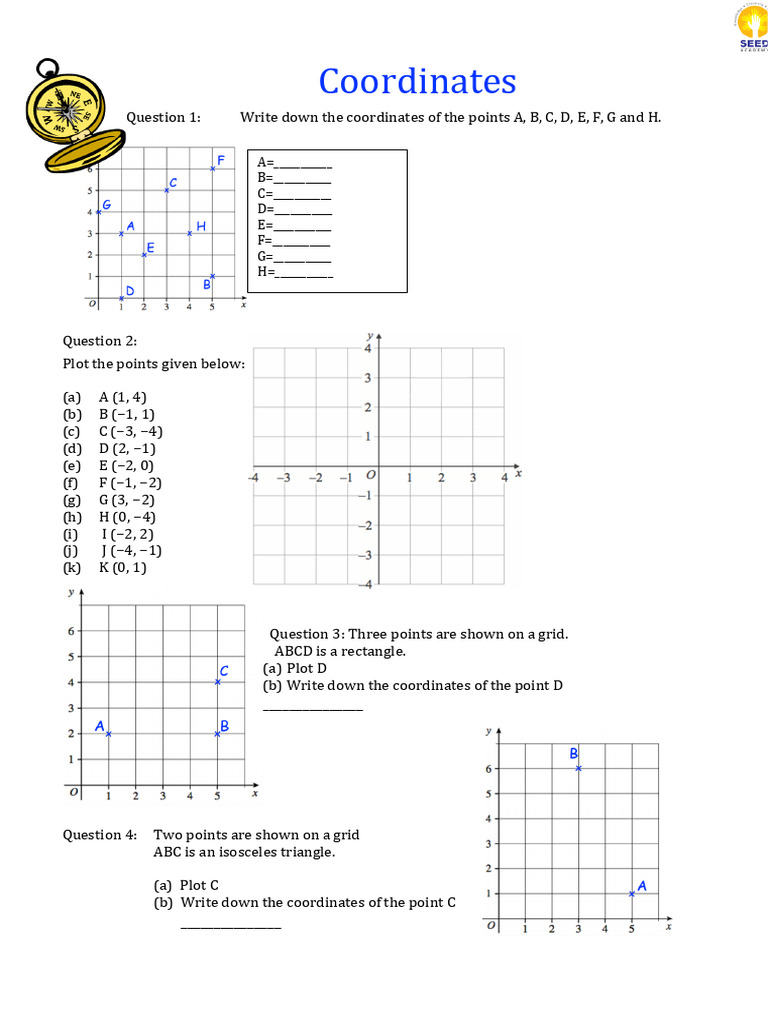 coordinates | PDF | Shape | Rectangle