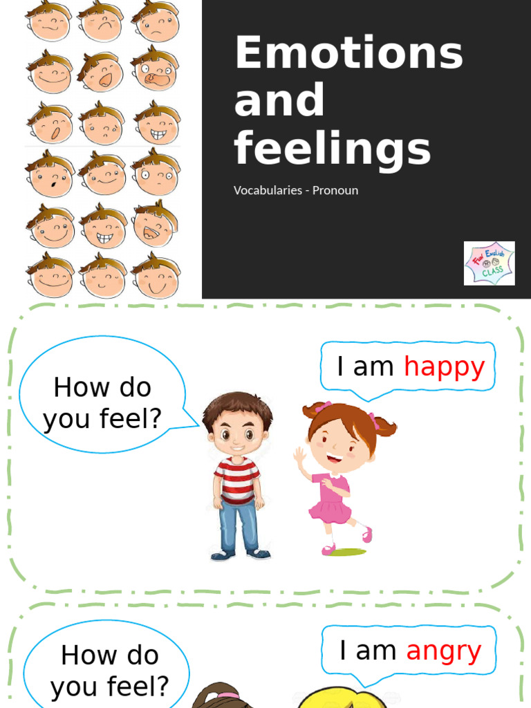 Emotions and Feelings For Beginners Conversation Topics Dialogs ...