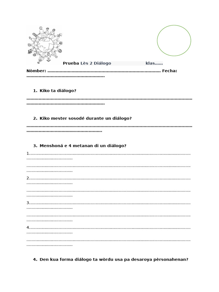 Prueba Lès 2 Diálogo Prueba SPU | PDF