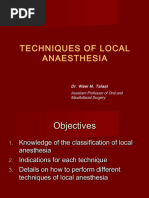 Field Block Anesthesia Techniques | PDF | Anesthesia | Injection (Medicine)