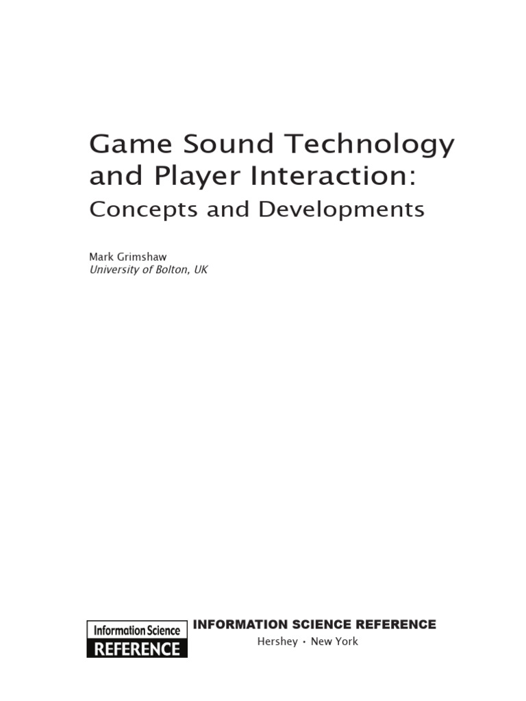 Game Sound Technology and Interaction | PDF | Sound | Perception