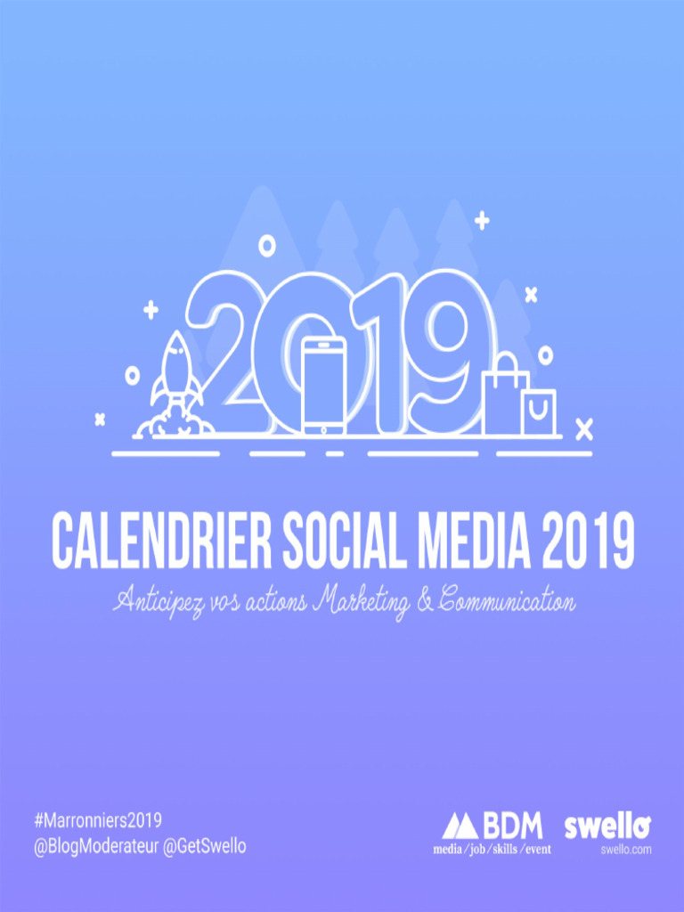 Calendrier Social Media 2019 | PDF