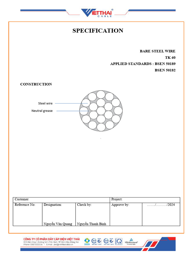Specification - TK 60 (Phlox 116.2) | PDF
