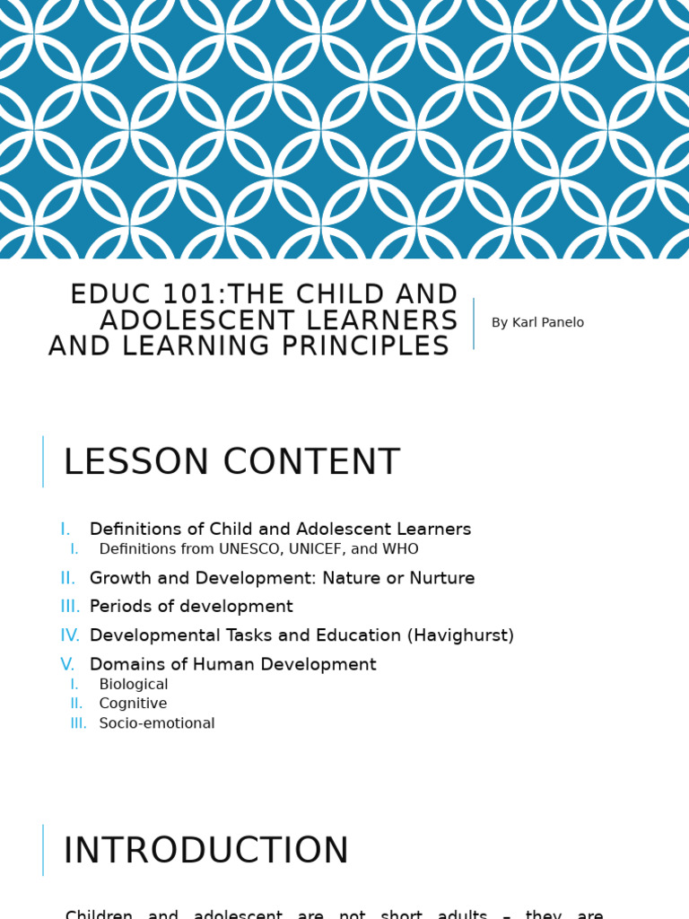 Lesson-1-Basic-Concepts 3 | PDF | Adolescence | Nature Versus Nurture