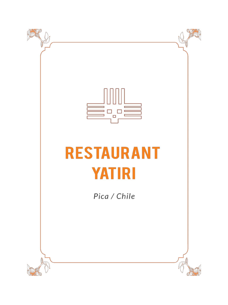 Carta Yatiri | PDF | Mariscos | Cocina occidental