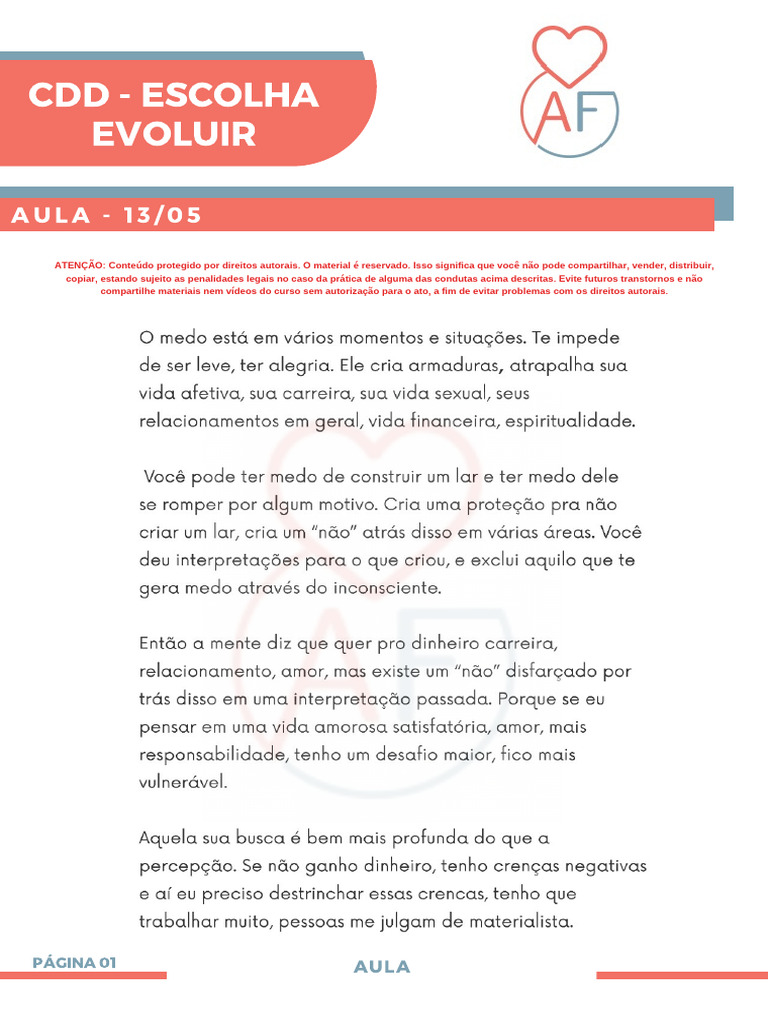 MD6. Como Quebrar Bloqueios e Feridas Emocionais | PDF