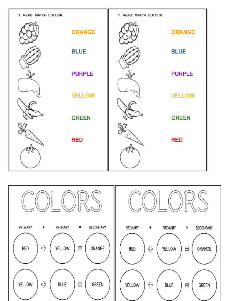 Secondary Colours. CAPITAL LETTERS | PDF