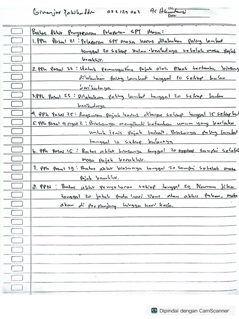 Ginanjar Pakihuddin Taxation Tugas 1 | PDF