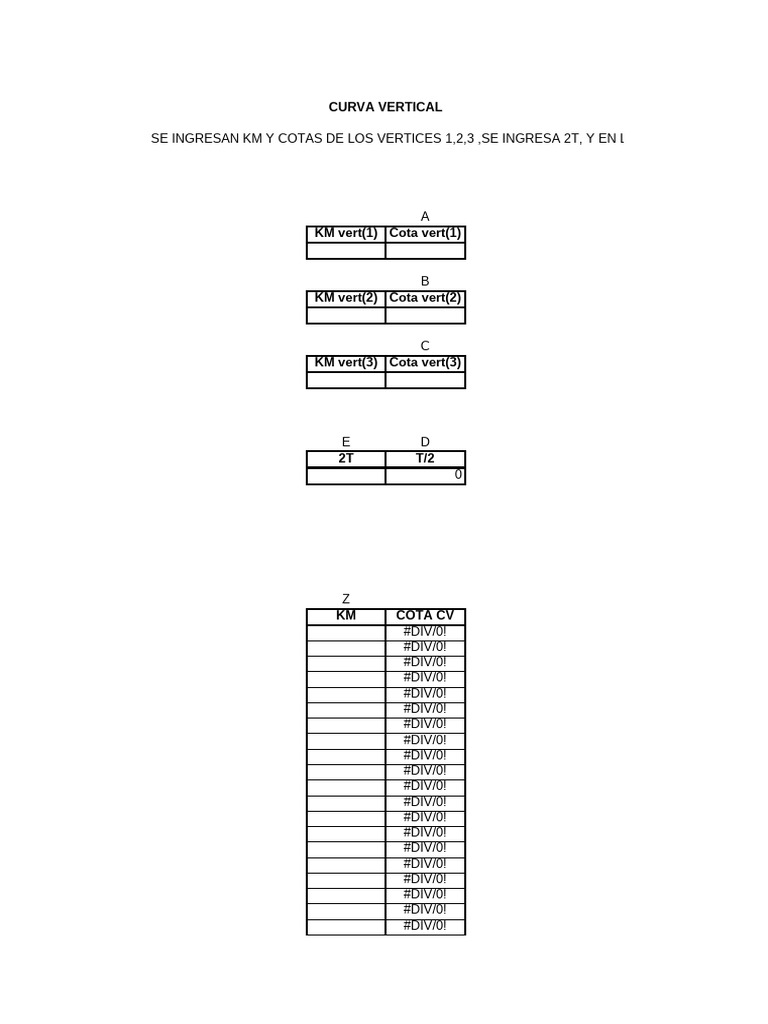 Cálculo de Cotas en Curvas Verticales | PDF