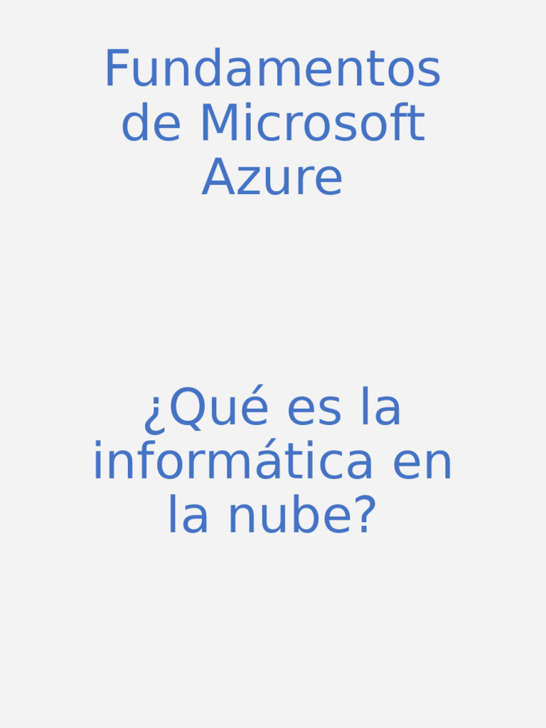 Fundamentos de Microsoft Azure | PDF | Red privada virtual | Microsoft Azure