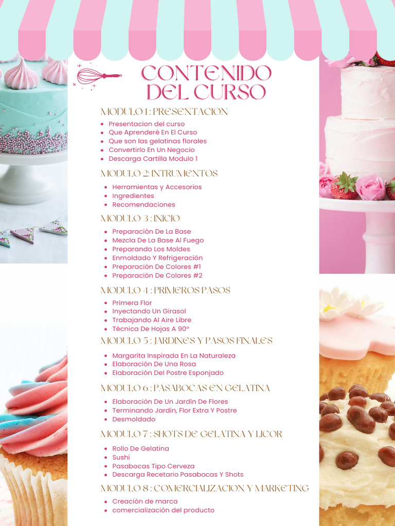 Curso de Gelatinas Florales y Negocios | PDF