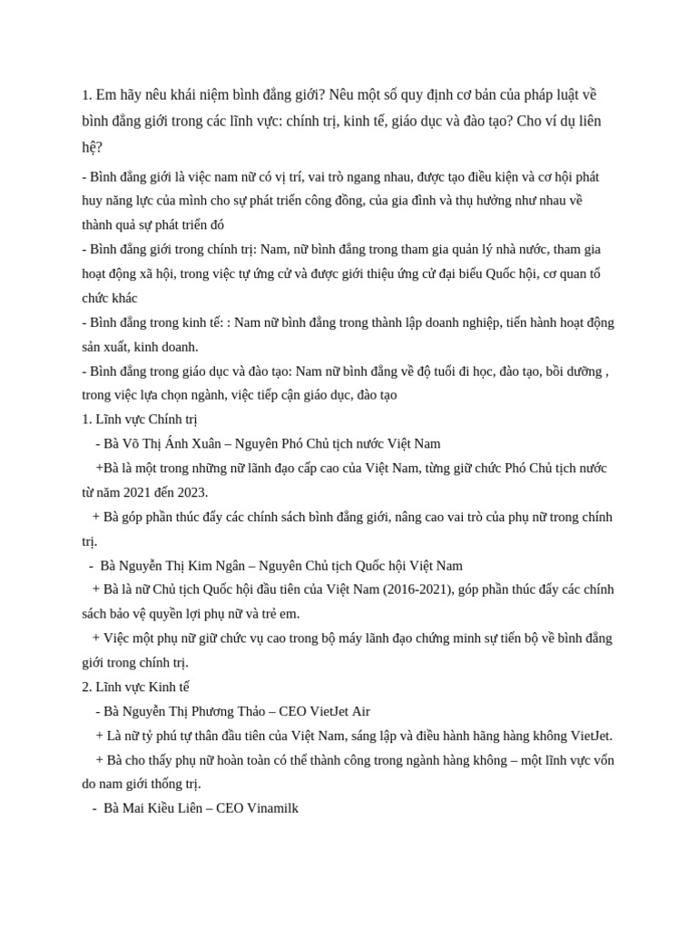 TỰ LUẬN GDKT | PDF