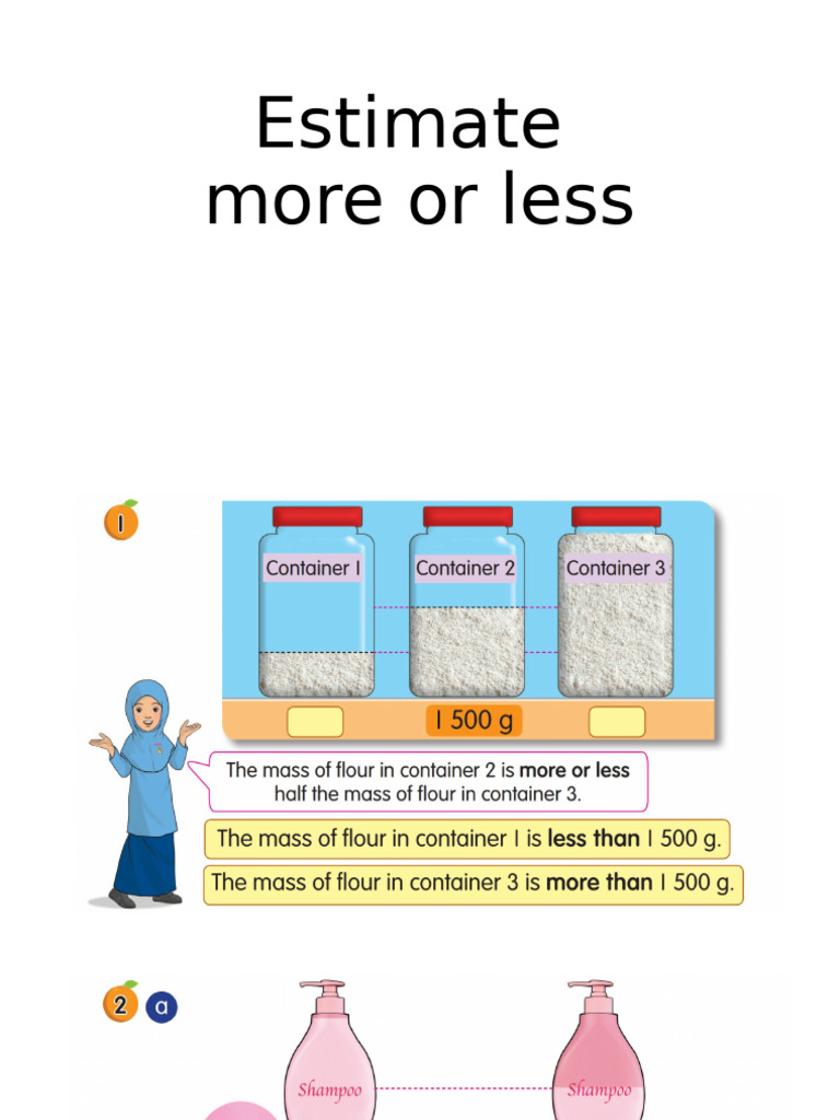 Estimate More or Less | PDF