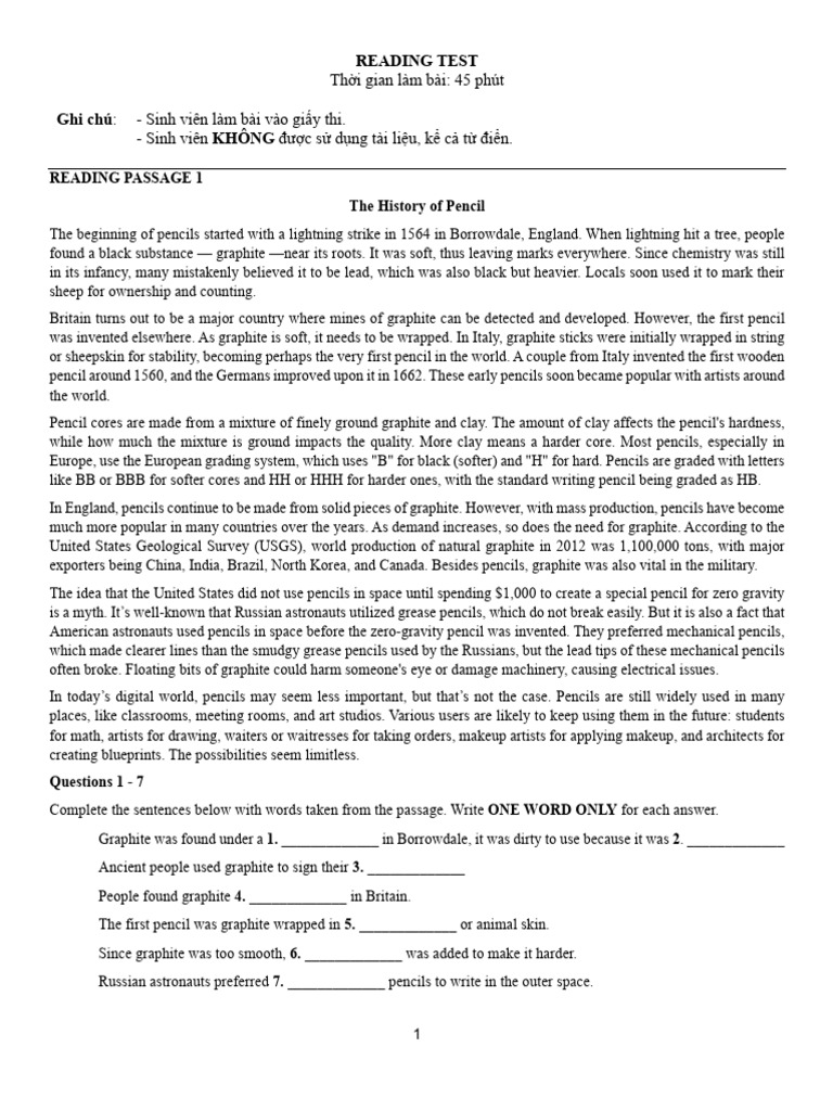 K51 TACS III - Đề Thi GK HK 1 24-25 - Đọc - Đề 2 | PDF | Major Depressive Disorder | Pencil