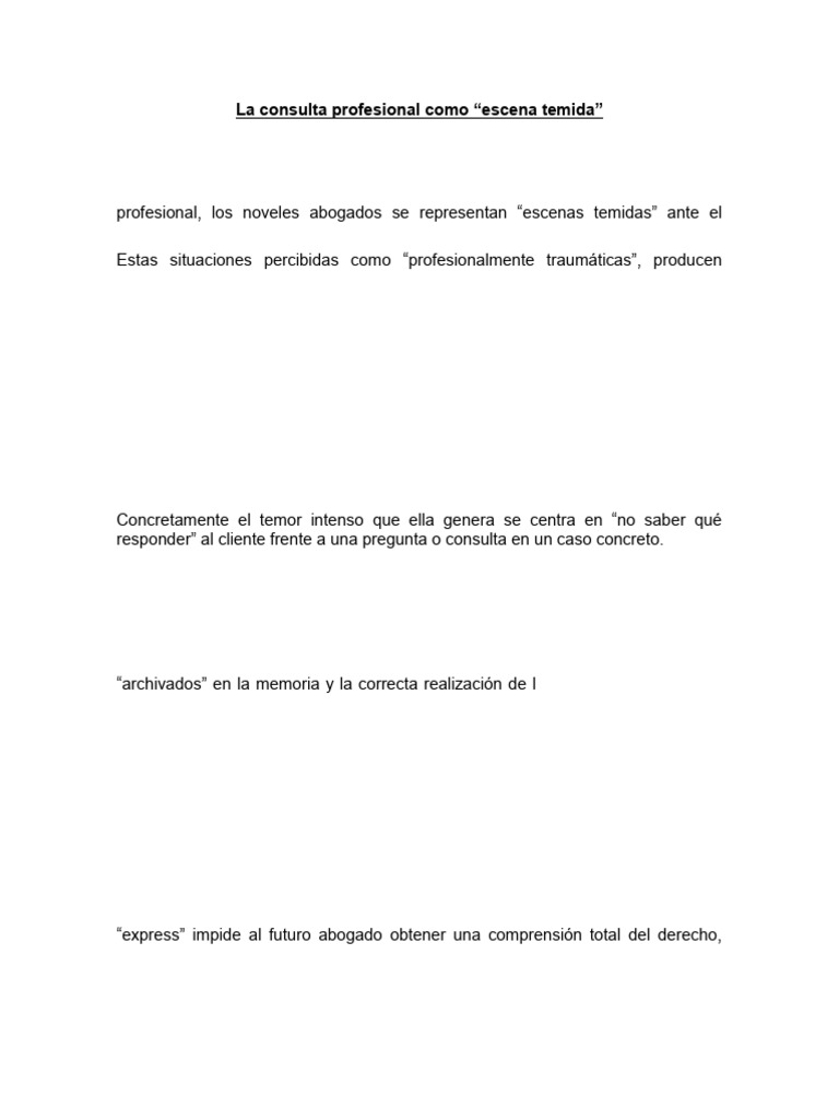 Entrevista en El Estudio Como Escena Temida - Patricia Cogo | PDF