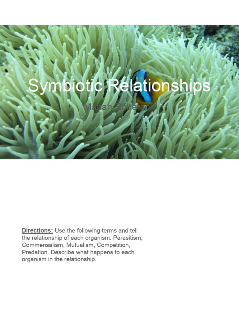 Symbiotic Relationships PDF | PDF | Symbiosis | Predation