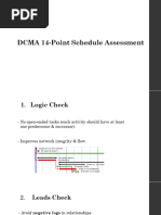 DCMA 14-Point Schedule Assessment Guide | PDF