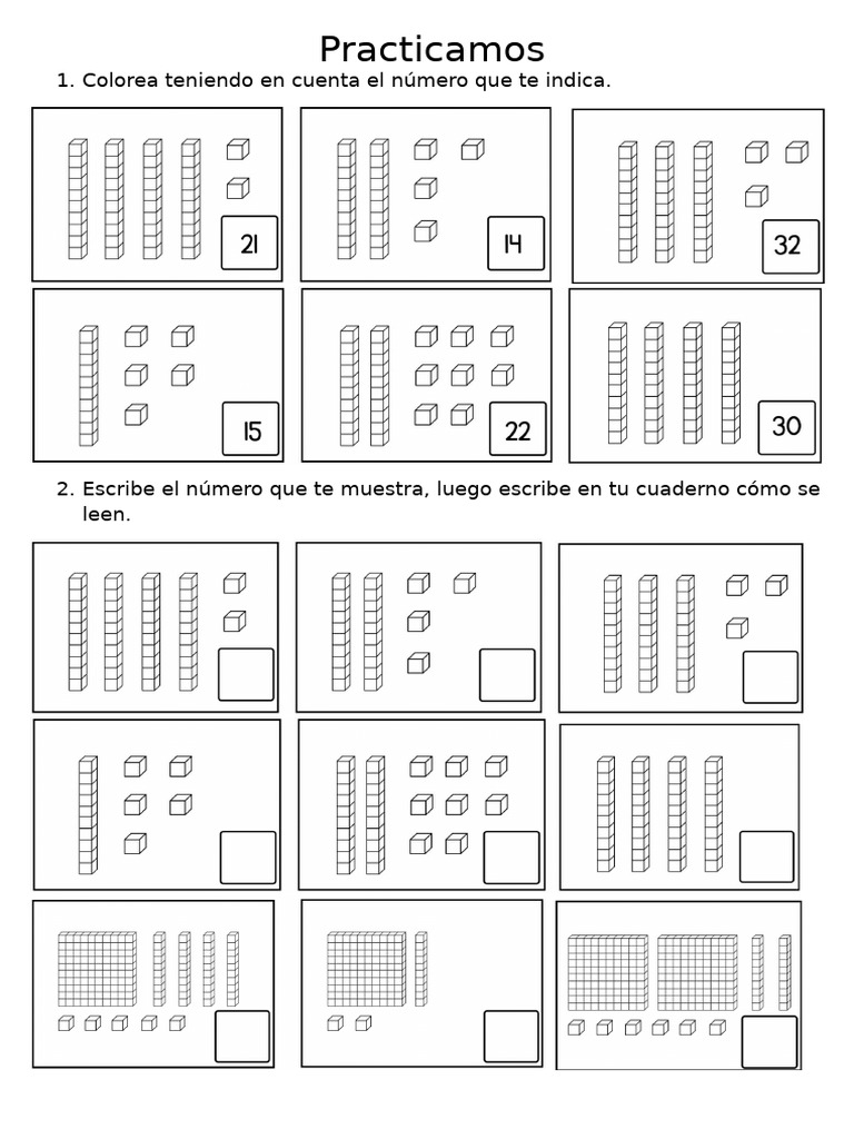 Practicamos Mat Representación | PDF
