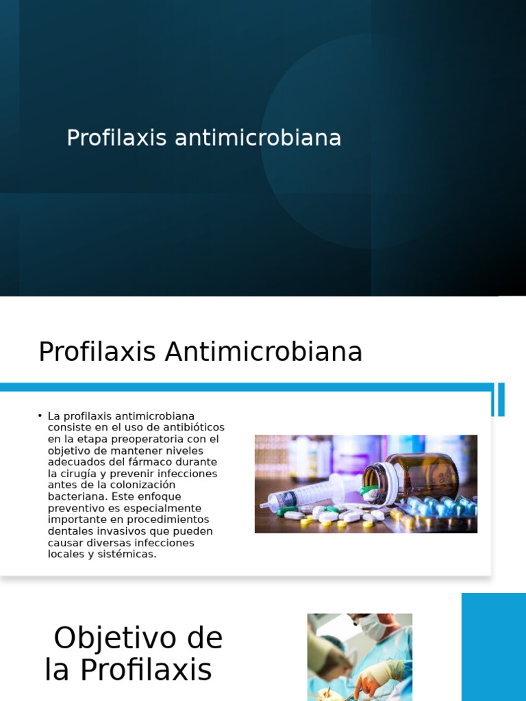 Profilaxis Antimicrobiana en Odontología | PDF | Antimicrobiano ...