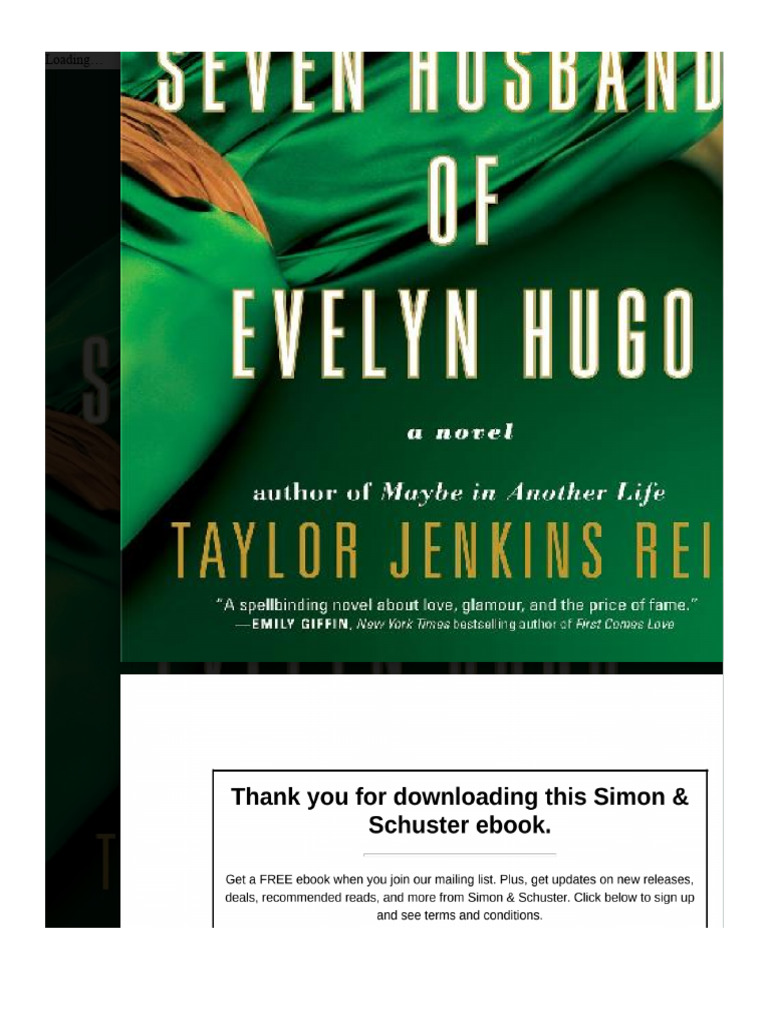 The Seven Husbands of Evelyn Hugo PDF | PDF