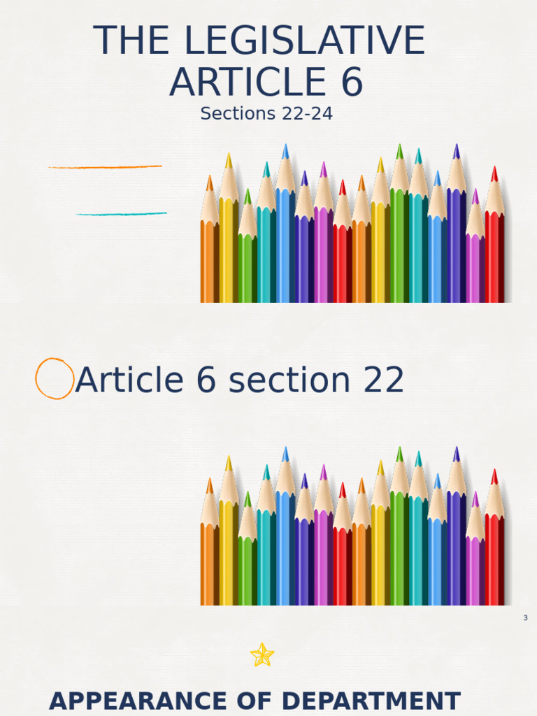 Article VI Section 22-24 | PDF | American Government | United States ...