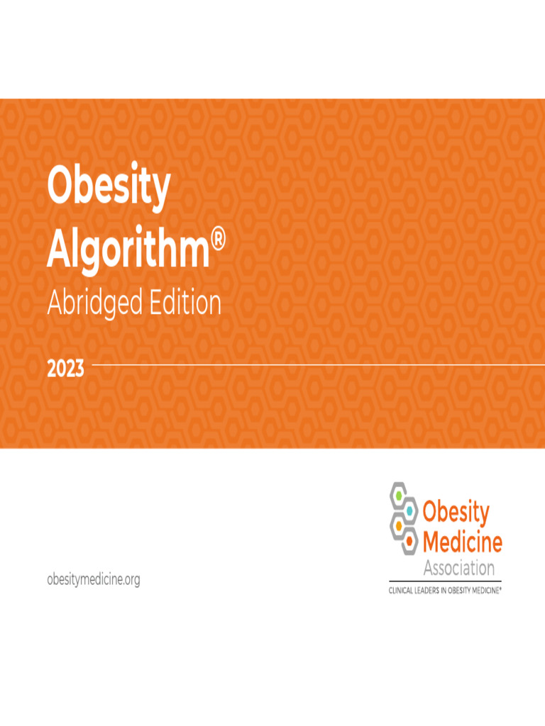 Obesity Algorithm PDF 2023 | PDF | Obesity | Body Mass Index