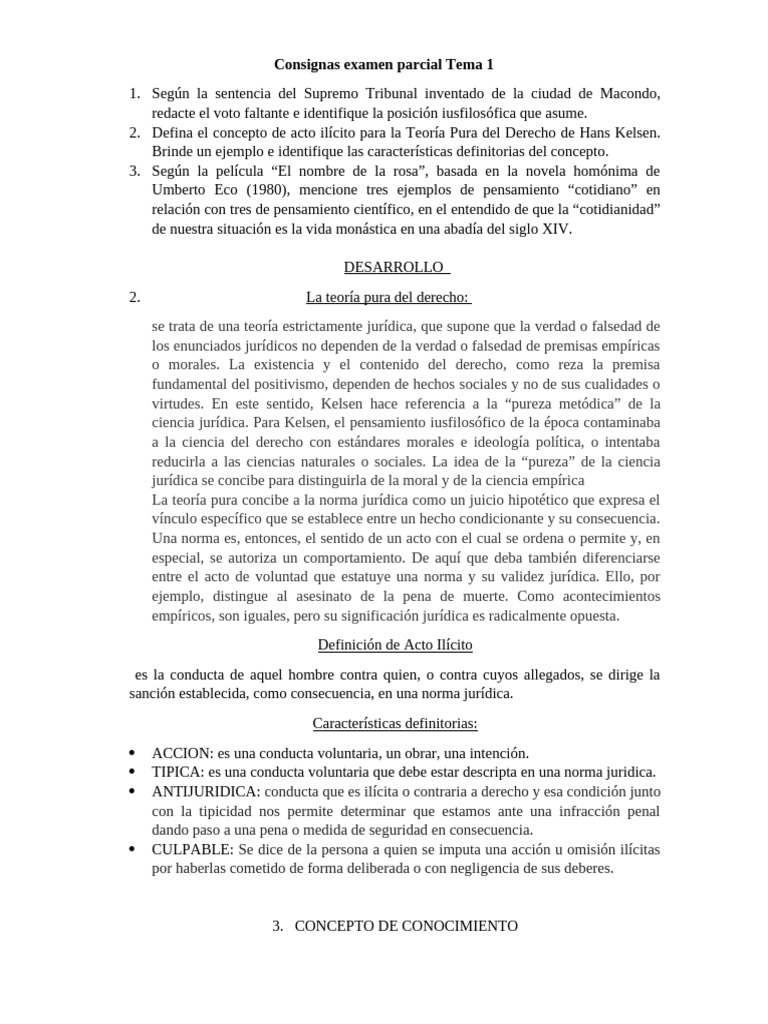 TGD Examen | PDF | Conocimiento | Verdad