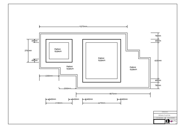Denah Plafon Ruangan Gym | PDF
