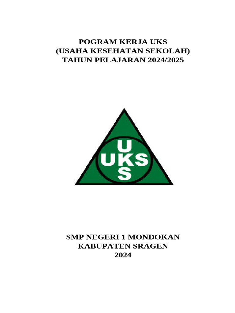 Pogram Kerja Uks 2024 2025 | PDF