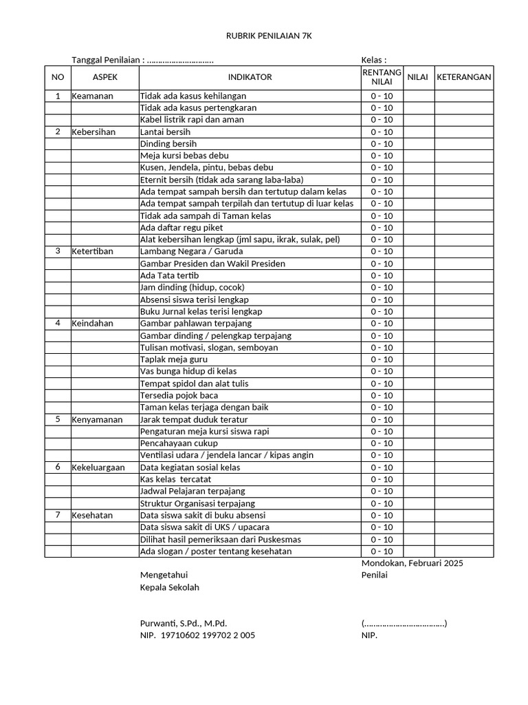 Rubrik Lomba 7K | PDF