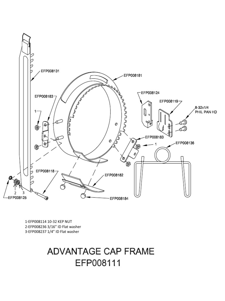 Advantage Cap Frame Parts r3 | PDF