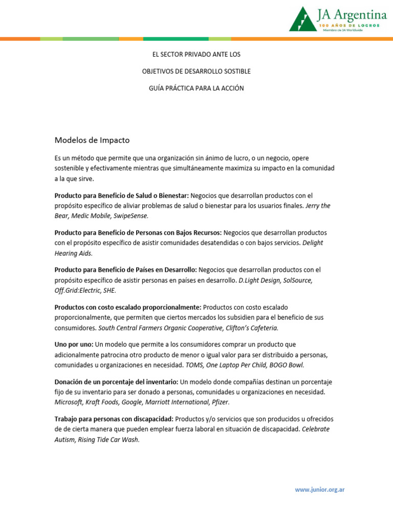 Modelos-de-impacto | PDF | Sustentabilidad | Comercio justo
