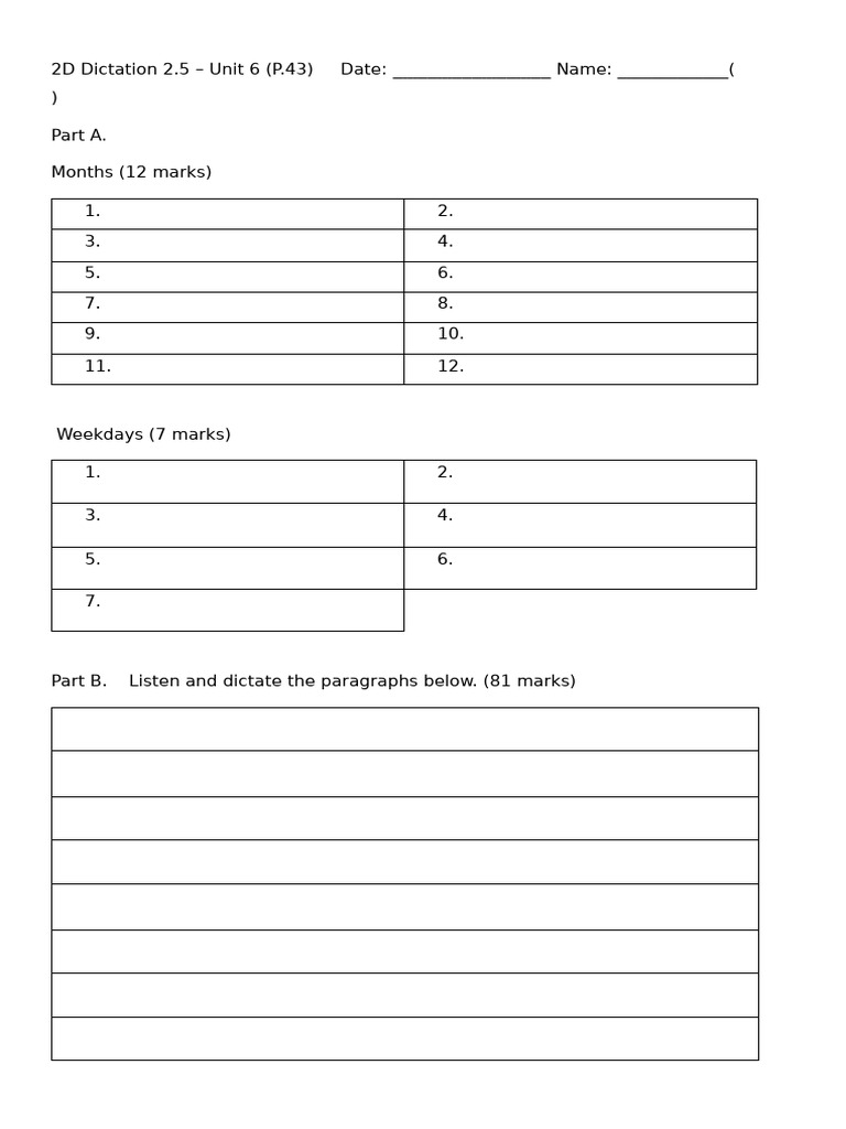 2D Dictation 2.5 | PDF