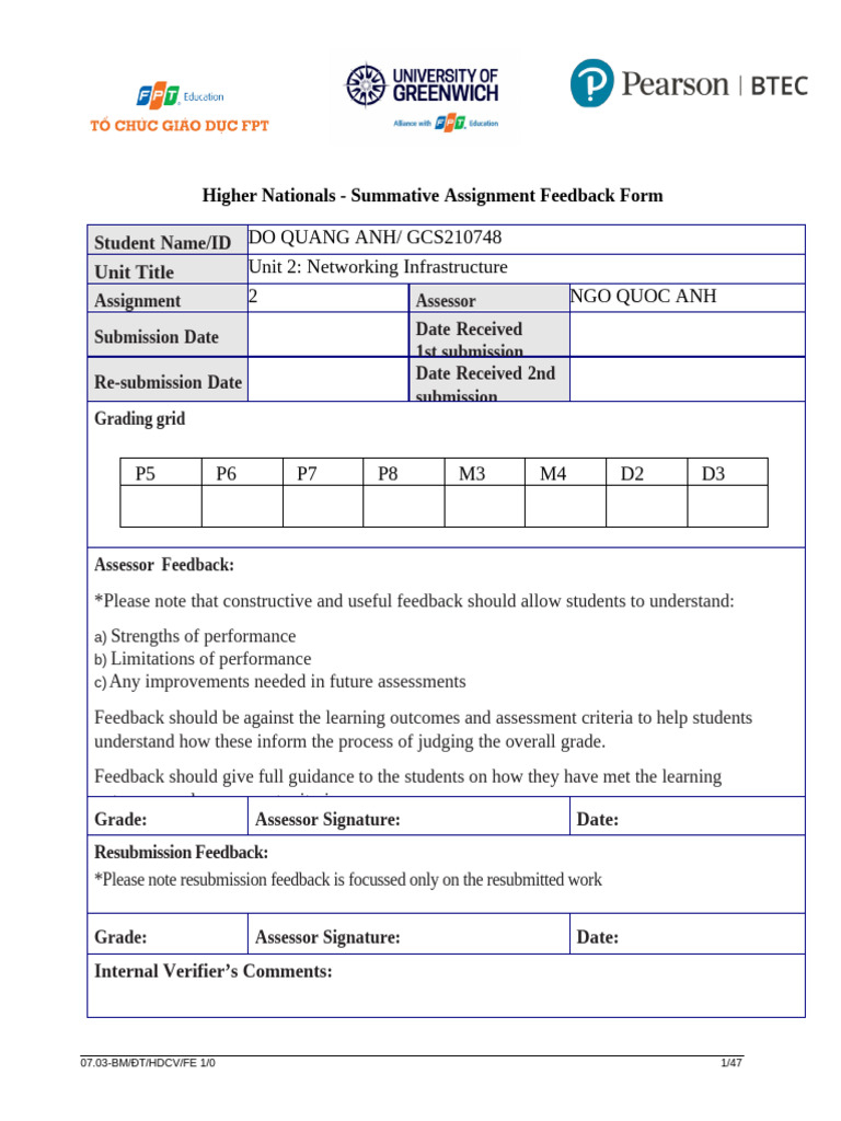 Asm2 7393 Doquanganh GCS210748 | PDF | Computer Network | Ip Address