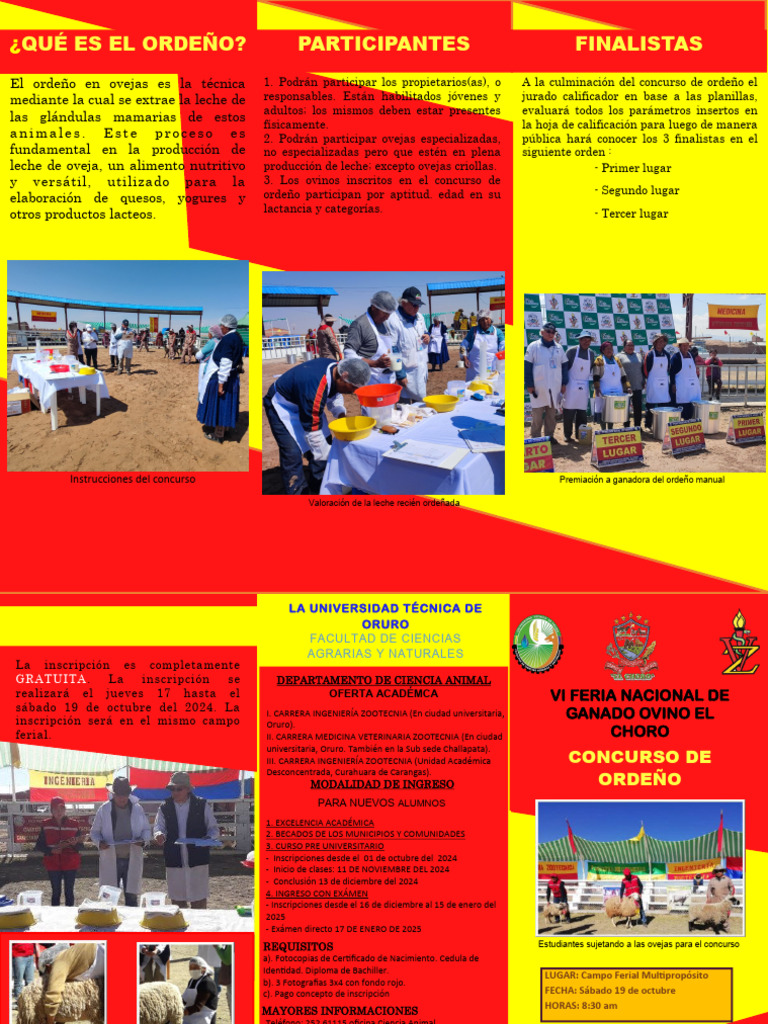 Ordeño Trípitco Choro 2024 | PDF | Leche | Oveja
